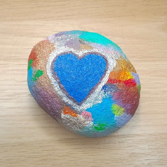 Handmade | Accents | Colorful Rock Art Stone Art Handpainted Authentic ...